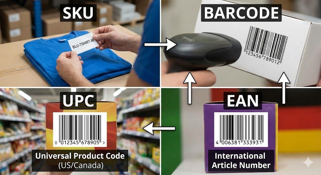 SKU vs Código de Barras vs UPC vs EAN: Qual é a Diferença? — Blog — Krafte